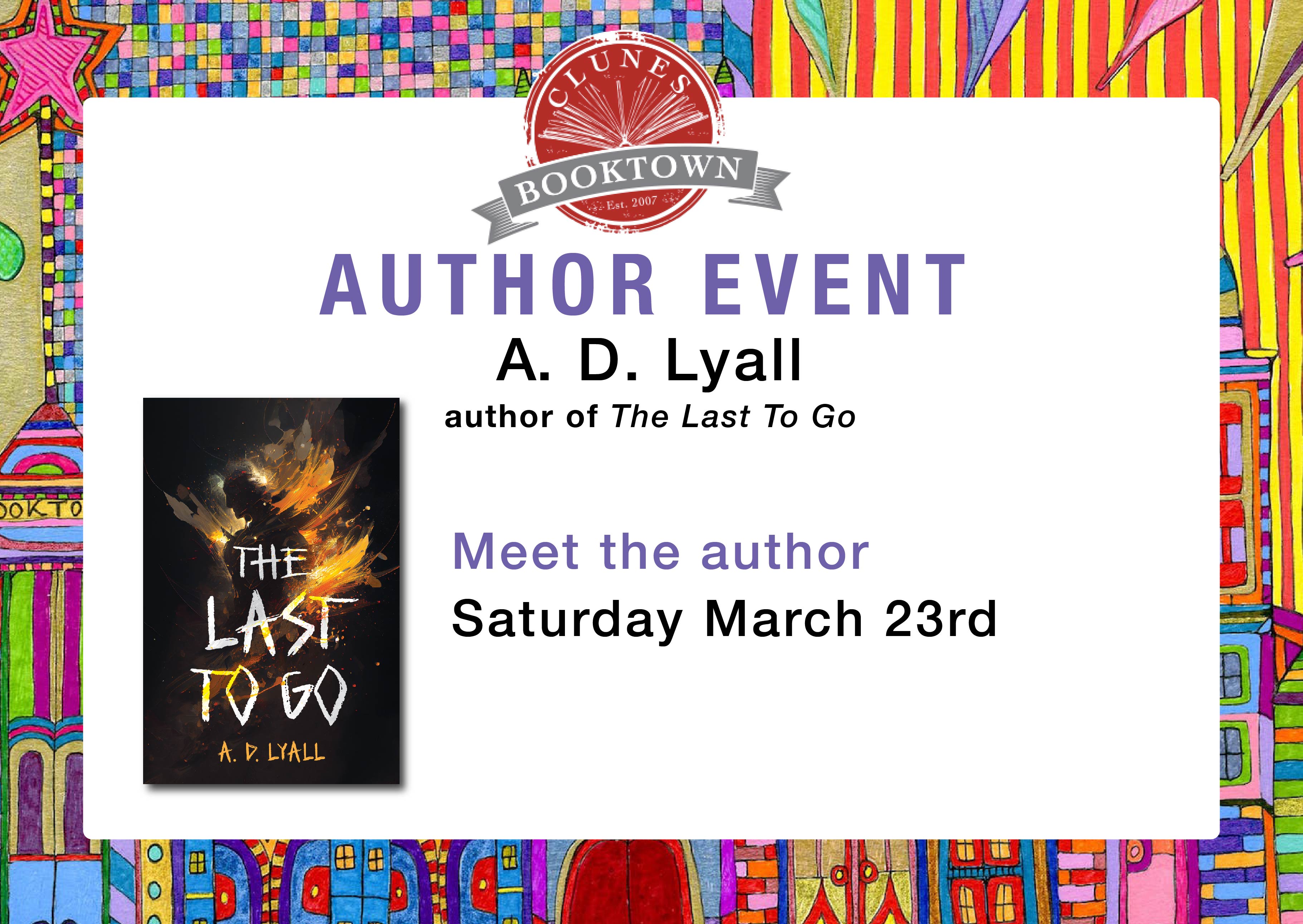 Clunes Booktown Festival 2024 – AD Lyall